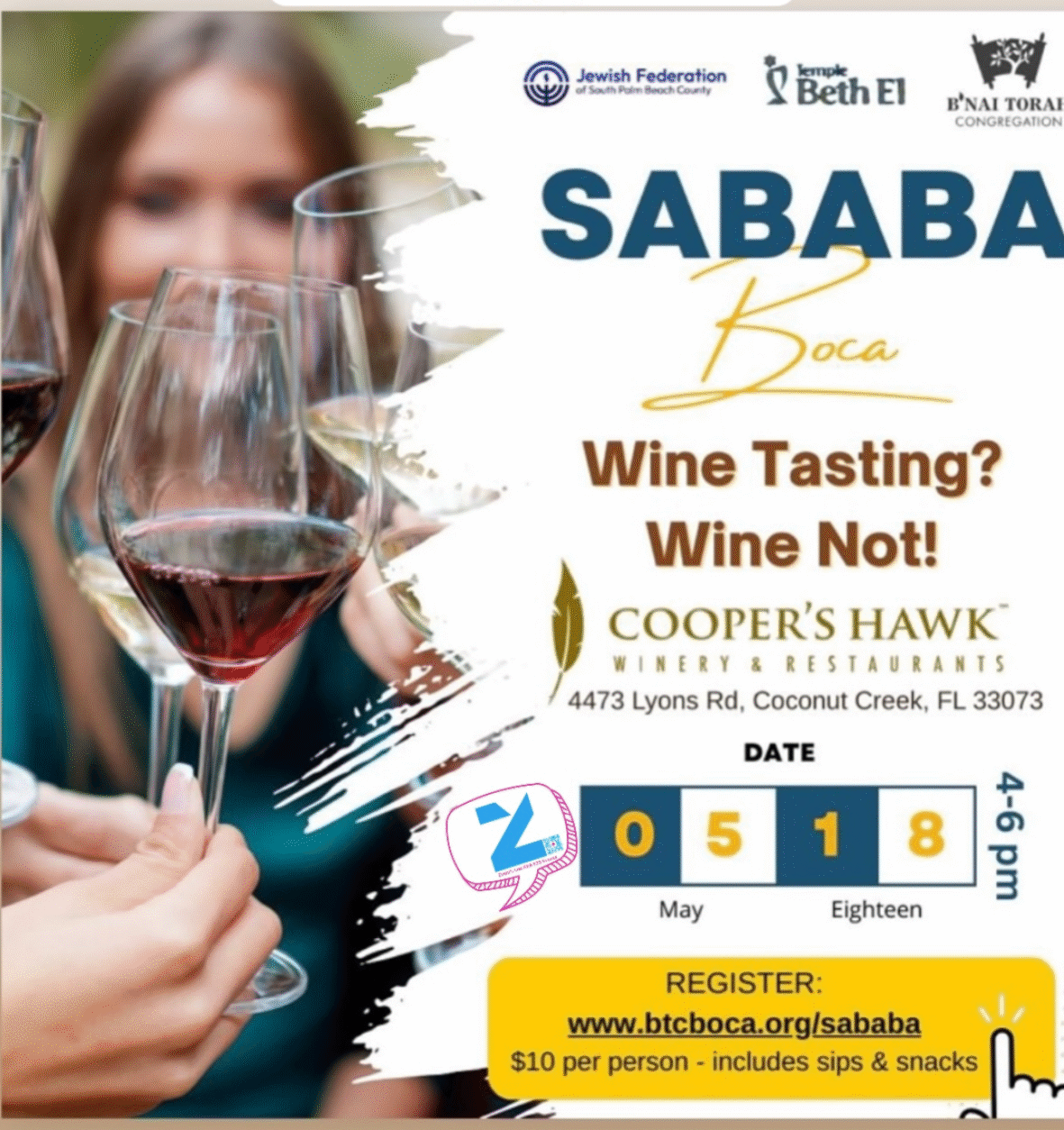 Sababa Boca Presents: Wine Tasting? Wine Not! | Zushi's List