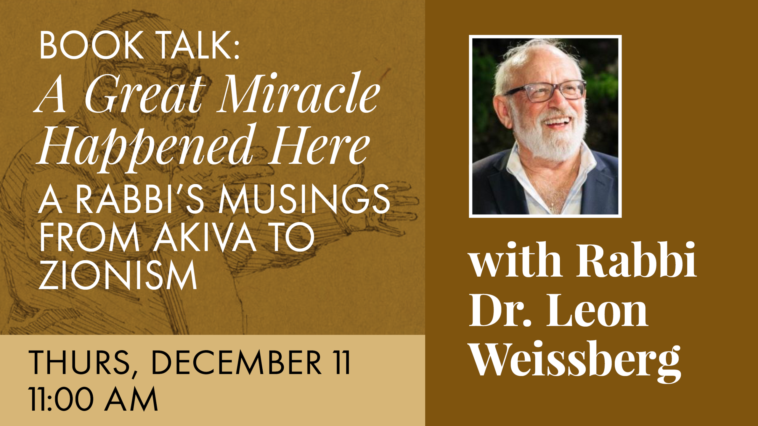 Book Talk: A Great Miracle Happened Here: A Rabbi’s Musings from Akiva ...